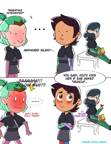 [azukietriestodraw] Friendly Kiss R Theowlhouse