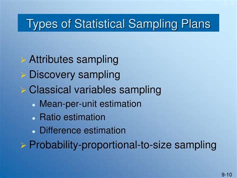 Types Of Variables Sampling Plan At Henry Briggs Blog