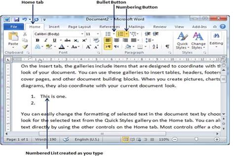 IT INFORMATION TECHNOLOGY NOTES Unit Ms Word List Command