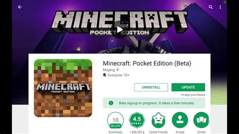 How To Get The 1 0 5 Beta Update Minecraft Pe Youtube