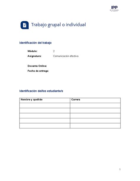 Comunicacion Efectiva Api 2 M2 E1 Comunicación Efectiva Trabajo