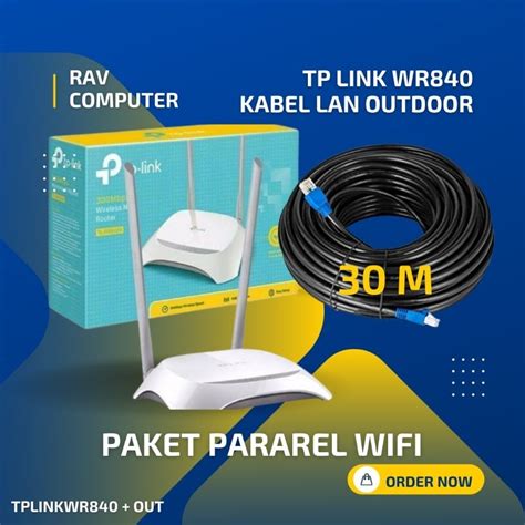 Tp Link Wr 840 30 Meter Lan Cable Spectra Outdoor Rav Computer Shopee Singapore