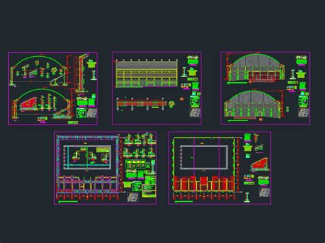 Piscina Detalle Estructural De Chiclayo En DWG 831 00 KB Librería CAD