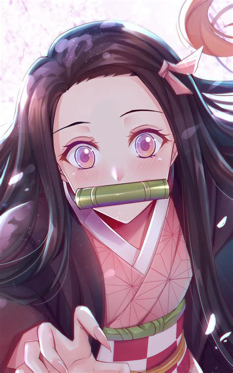 1200x1920 Nezuko Kamado Angry Art 1200x1920 Resolution Wallpaper Hd
