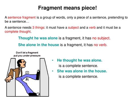 Ppt The Frustrating Fragment Powerpoint Presentation Free Download