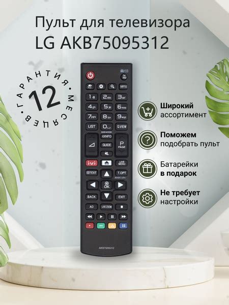 Пульт ДУ HUAYU AKB75095312 - купить по выгодной цене в интернет ...