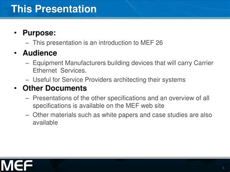 Ppt Introducing The Specifications Of The Metro Ethernet Forum Powerpoint Presentation Id