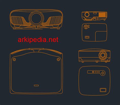 Projector Dwg Free Download At Georgia Farber Blog