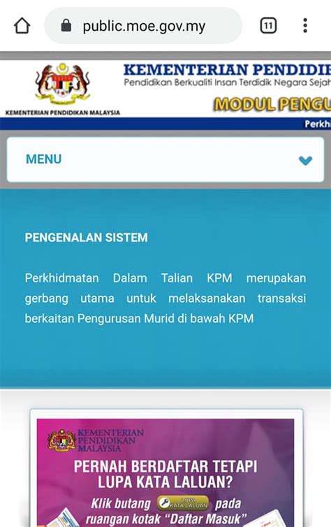 My Kpm Cara Menyemak Keputusan Penempatan Tahun Satu Prasekolah Sesi