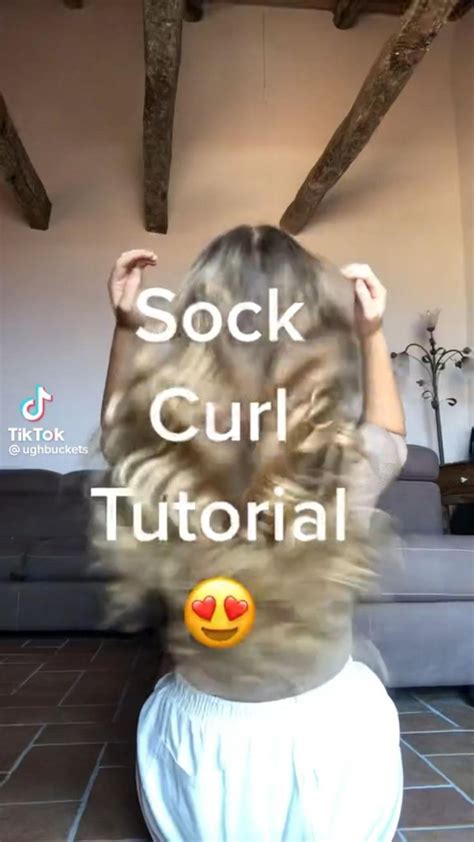 Sock Curl Tutorial 🧦 Beautiful Heatless Curls Credit In Video
