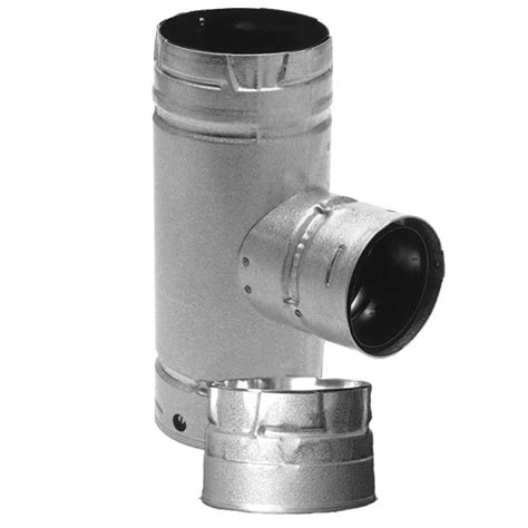 Duravent Pelletvent Multi Fuel 3 In To 4 In Chimney Stove Pipe Increaser Tee 4pvm Xt The