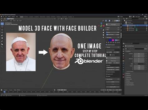 2D To 3D Keen Tools Face Builder In Blender 2 92 Step By Step
