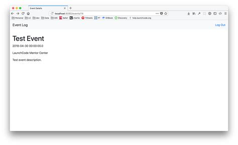 event log — liftoff documentation