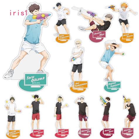 อนิเมะ Haikyuu โมเดลฟิกเกอร์อะคริลิคตั้งโต๊ะ รูปการ์ตูน สําหรับเก็บ