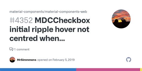 Mdccheckbox Initial Ripple Hover Not Centred When Initialisation Of Js In A Mdcdialog · Issue