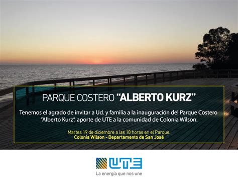 19 De Diciembre Inauguración De Parque Costero En Colonia Wilson