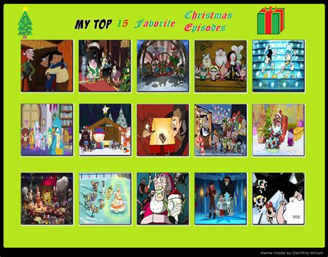 Top 15 Christmas Episodes By Mranimatedtoon On Deviantart