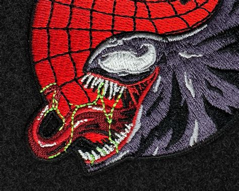 Spider Man Venom Velcro Patch Etsy