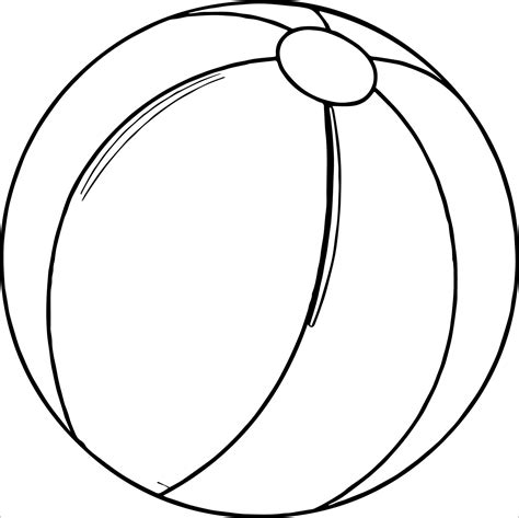 Beach Ball Coloring Pages Coloringbay