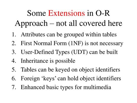 Ppt Database Design For Object Relational Systems Powerpoint Presentation Id4511569