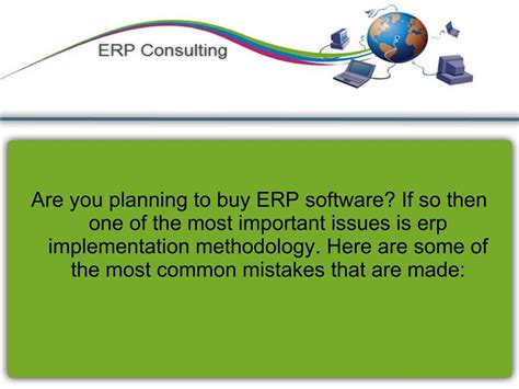 PPT Common Mistakes Of ERP Implementation Methodology PowerPoint Presentation ID
