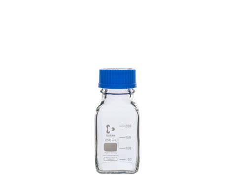 Scat Lab Safety Duran Square Laboratory Bottle Media Bottles