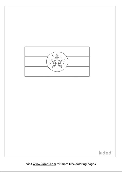 Free Ethiopian Flag Coloring Page Coloring Page Printables Kidadl