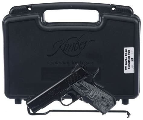 Kimber Custom Shop Model Super Carry Pro Hd Pistol With Case Rock