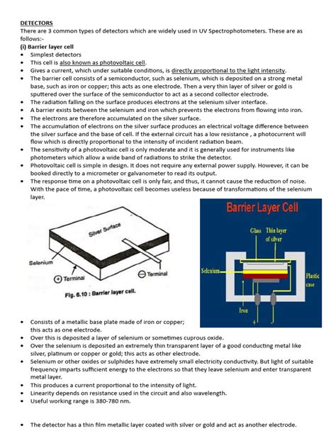 Detectors Download Free Pdf Spectrophotometry Ultraviolet Visible Spectroscopy
