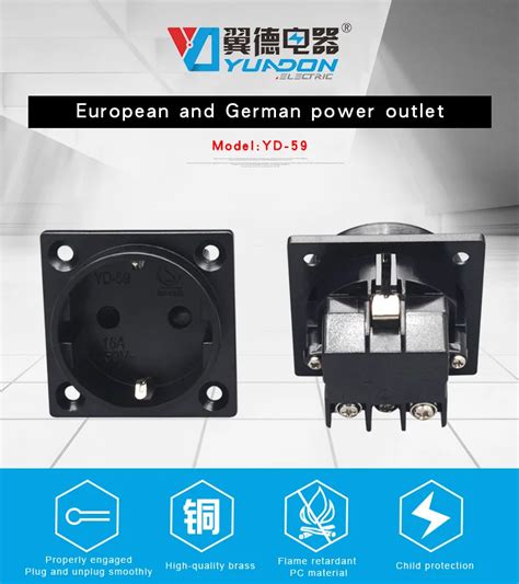 Semko 인증서 Schuko 한국 독일 전원 소켓 플러그 콘센트 보호 Yd 59 16a250v Buy Schuko 소켓한국 소켓 플러그독일 콘센트 Product