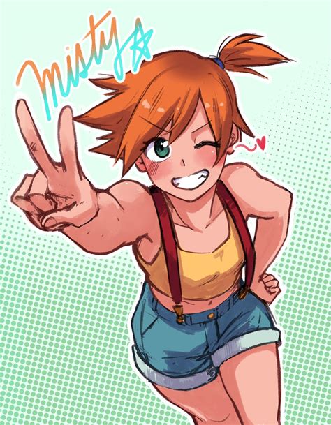 Akio On Twitter Quick Misty Fanart I Did For A Friends Bday~