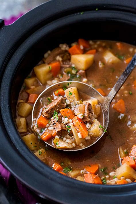 Beef Barley Soup Recipe Crock Pot Morgan Hinglew38