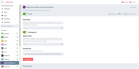 Github Miniflarsidenav Download Button A Flarum Extension Adds A
