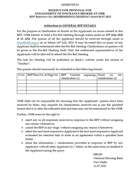Addendum To Rfp Reference No 03317 English Pdf