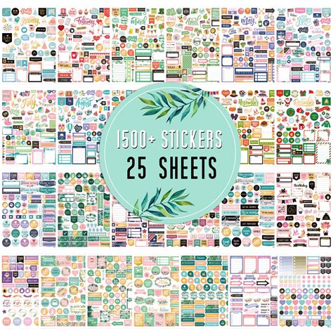 Planner Stickers Monthly Planner Stickers And Accessories