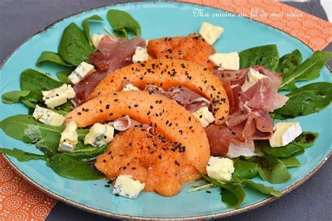 Ma cuisine au fil de mes idées Compotée de melon au piment d Espelette jambon cru