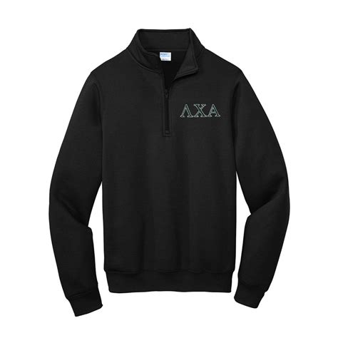 Lambda Chi Alpha Quarter Zip Embroidered Greek Letters Greek Clothing Company Llc
