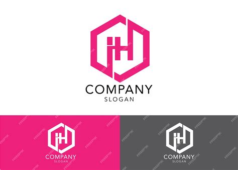 Premium Vector Modern Monogram Initial Letter Ih Logo Template
