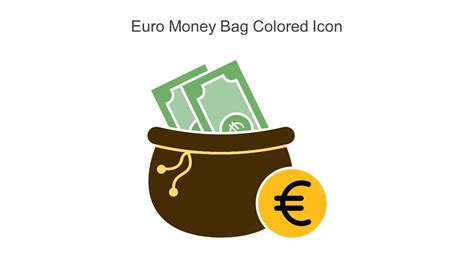 Euro Money Bag Colored Icon In Powerpoint Pptx Png And Editable Eps Format Presentation