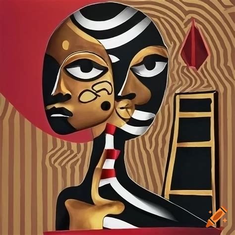 Abstract Artwork Inspired By African Tribal Culture