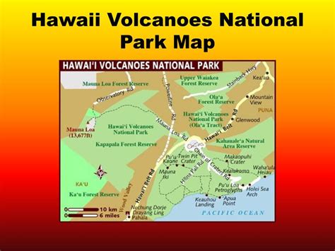 Hawaii Volcanoes National Park Map