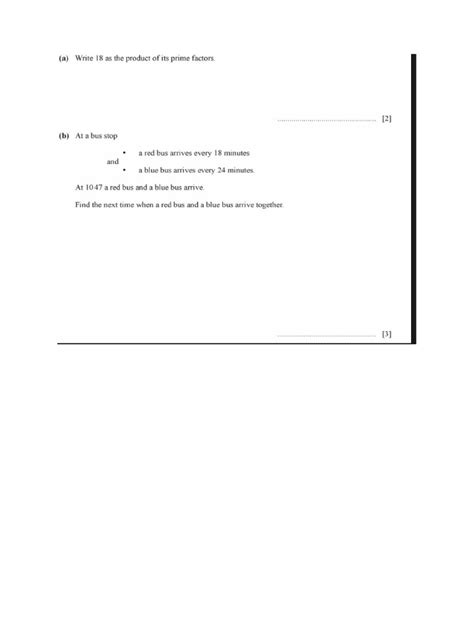 Math Homework Questions Pdf