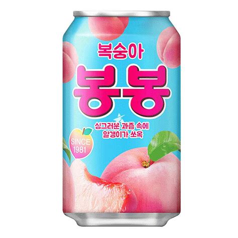 Haitai Bombon Peach 340ml Rick Doces