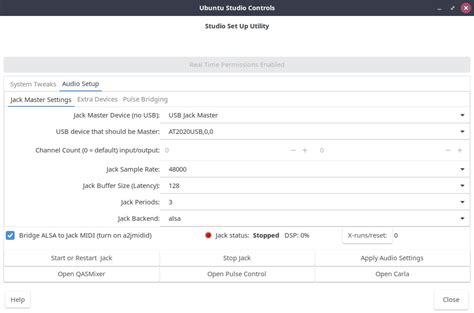 In The Audio Setup Tab Check The Following