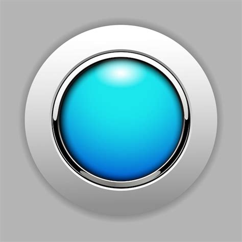Premium Vector 3d Button Blue Push Button Vector Background