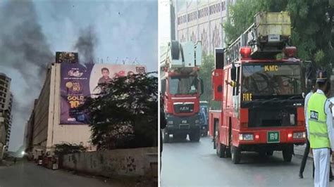 पाकिस्तान के शॉपिंग मॉल में लगी आग कई लोगों की मौत