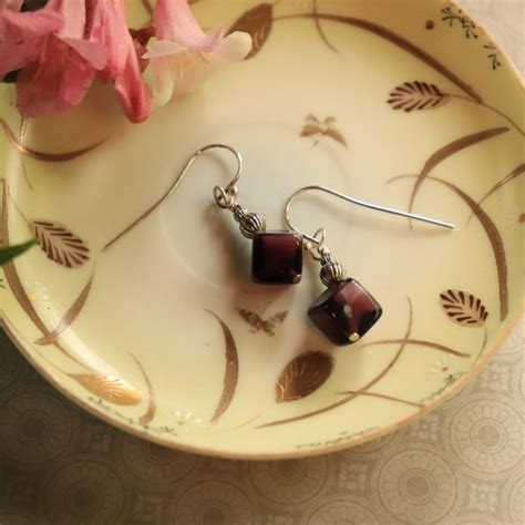 Purple Earring Etsy