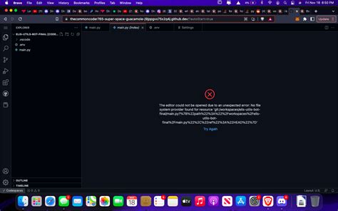 Python I Am Getting The Vscode Error The Editor Could Not Be Opened