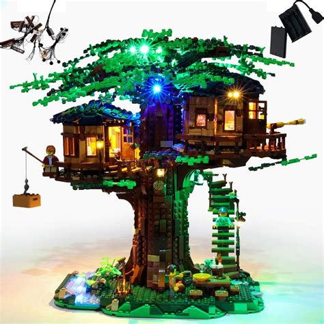 Geament Upgraded Version Led Light Kit For Ideas Treehouse Compatible With Lego Building