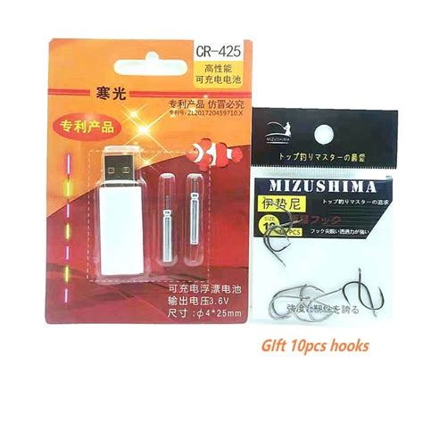 ไฟฟ้าตกปลาตกปลาชาร์จ CR425แบตเตอรี่สำหรับไฟ LED ตกปลาทุ่นอุปกรณ์เสริม ...